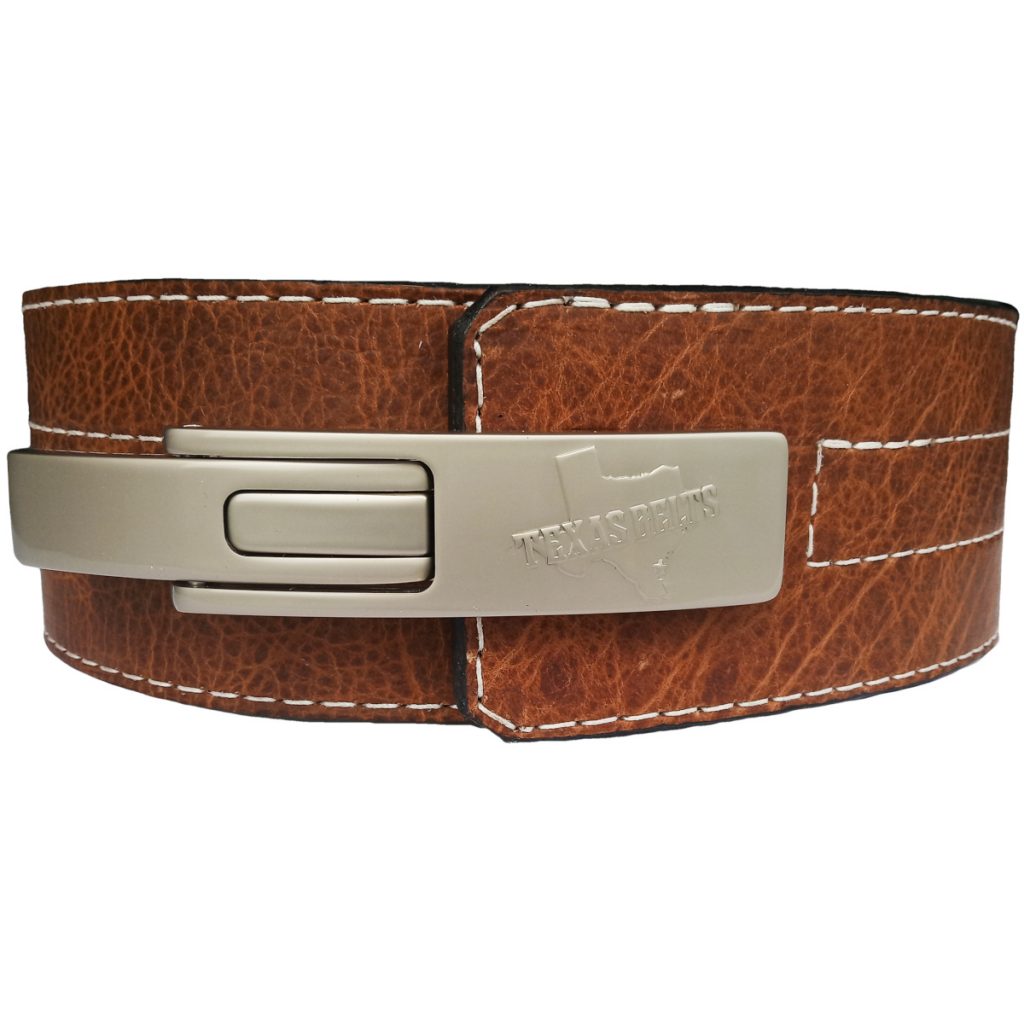 Longhorn: Lever, Suede : Powerlifting Belt